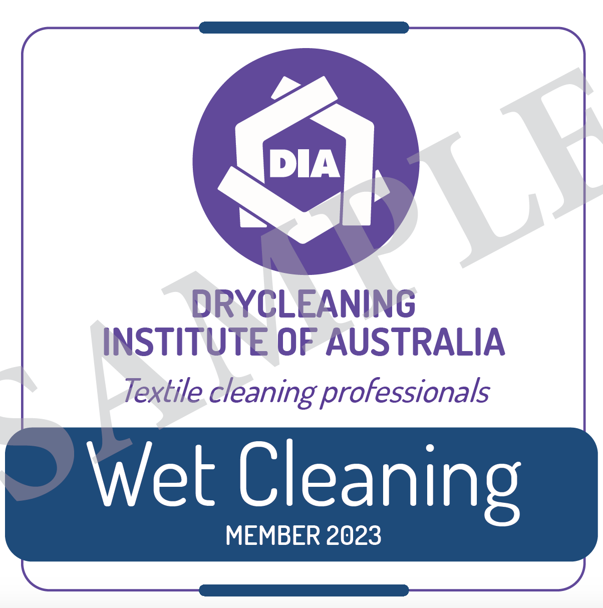 Drycleaning Institute of Australia - 2023 Member Decals
